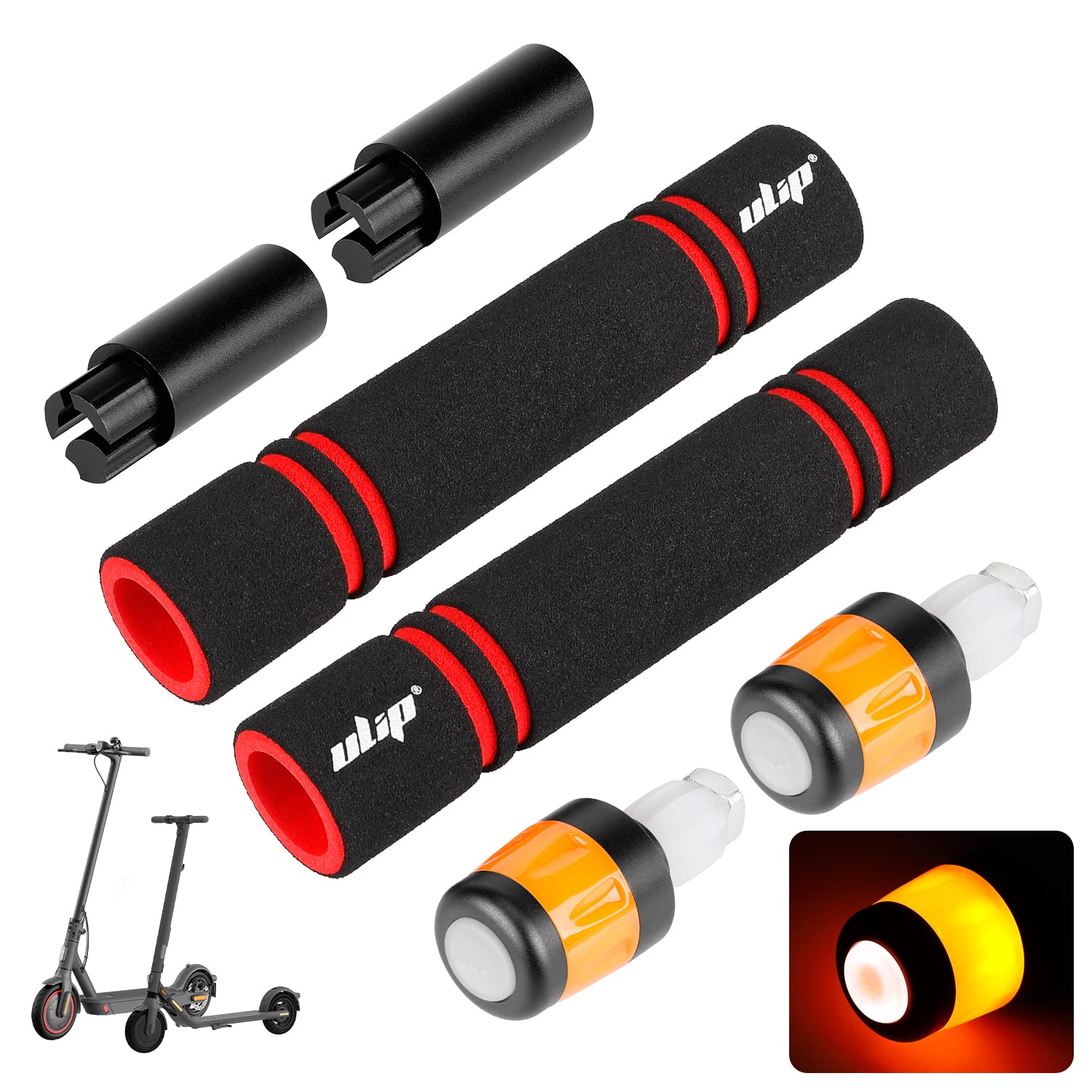 ulip Electric Scooter Handlebar Extender Handle Bar Grips Extension-Tu ...